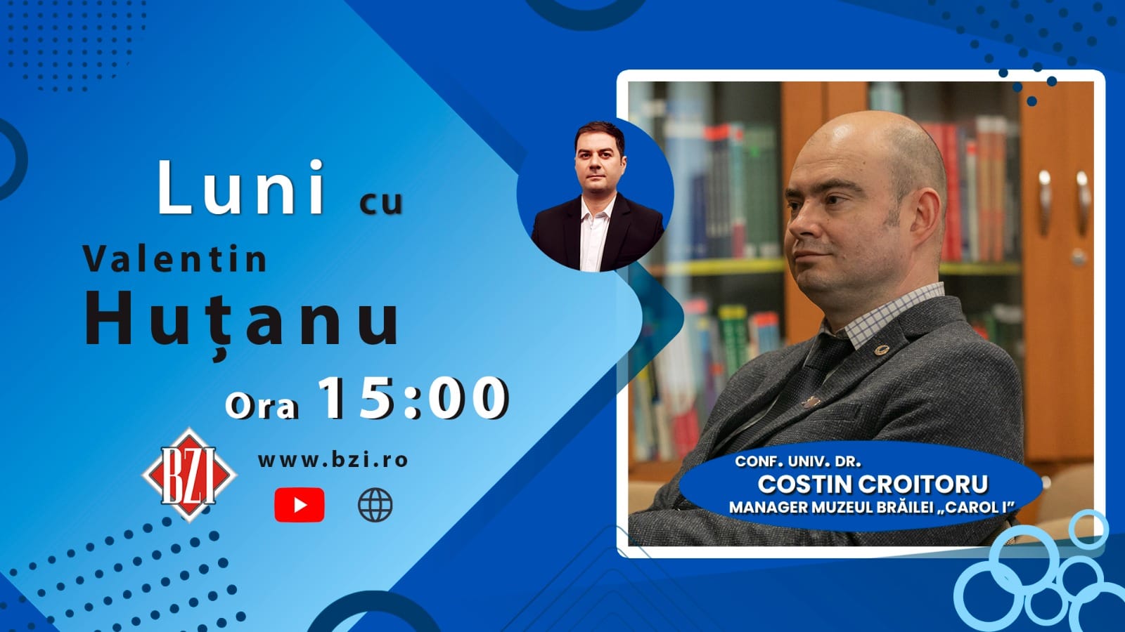 Apariție la BZI LIVE, la emisiunea „Luni cu Valentin Huțanu”. Invitat ...