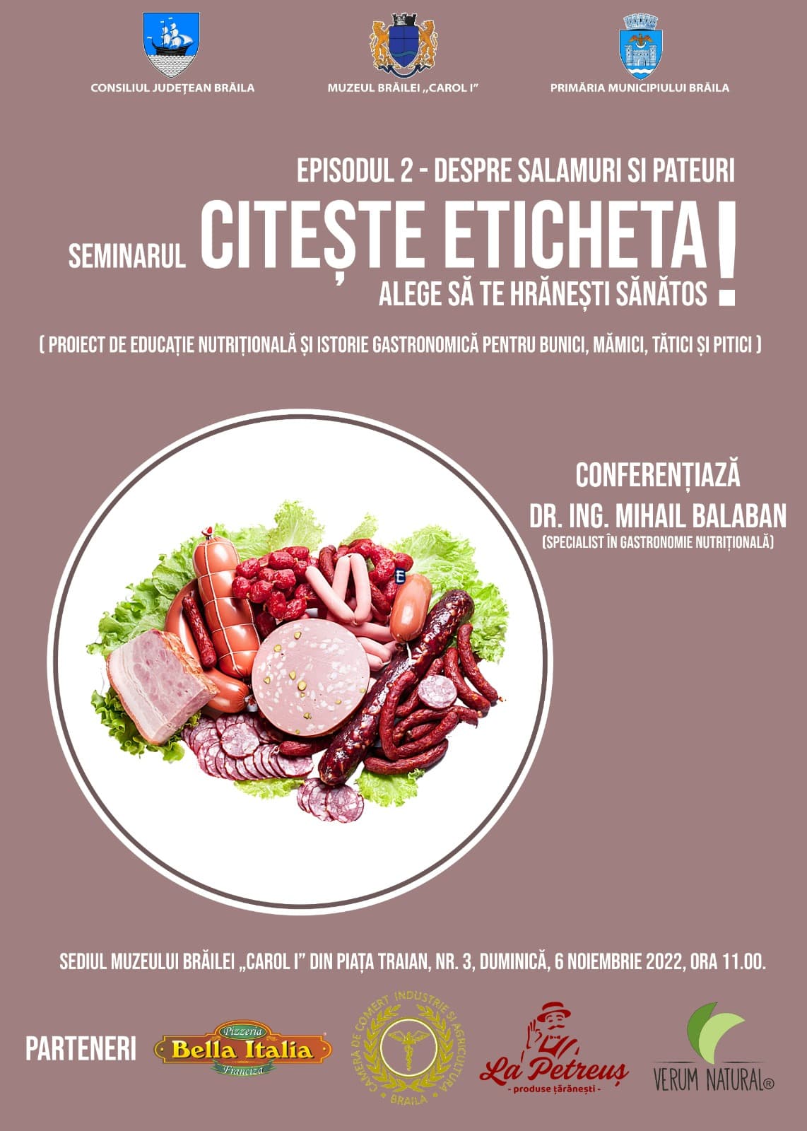 Seminarul „CITEȘTE ETICHETA! ALEGE SĂ TE HRĂNEȘTI SĂNĂTOS!”. Episodul 2 ...