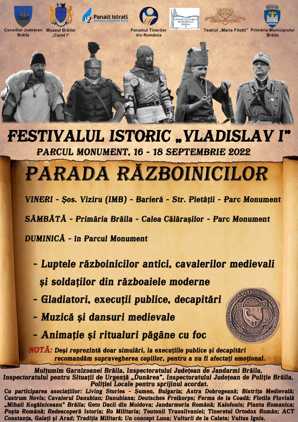 Festivalul Istoric „VLADISLAV I”, ediția a II-a - în perioada 16-18 ...