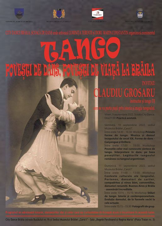 „TANGO. Povești de dans, Povești de viață la Brăila", la City Dance Brăila și Sediul Muzeului ...