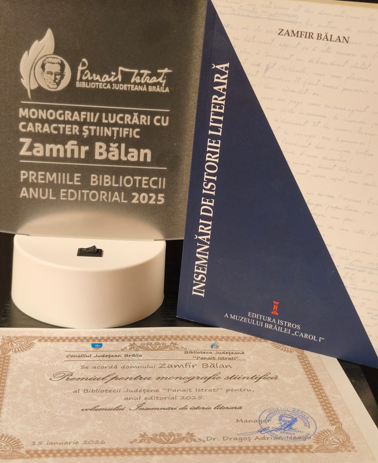 Recunoaștere locală pentru un volum apărut la Editura Istros a Muzeului ...